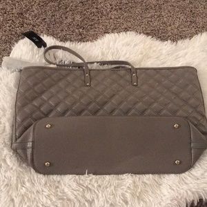 BCBG | Bags | New Gray Quilted Bcbg Tote Bag | Poshmark